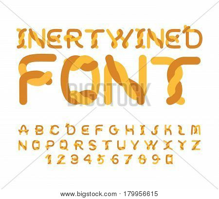 Twisted Font. Bound Vector & Photo (Free Trial) | Bigstock