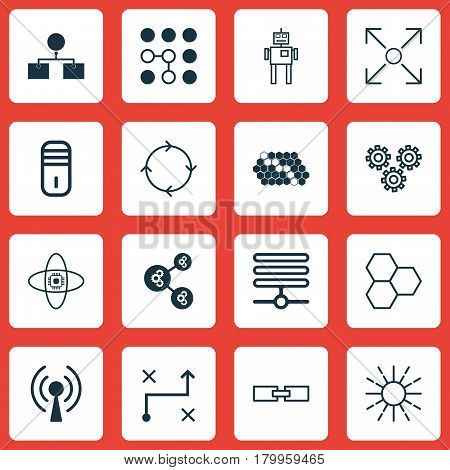 Set 16 Robotics Icons Vector & Photo (Free Trial) | Bigstock