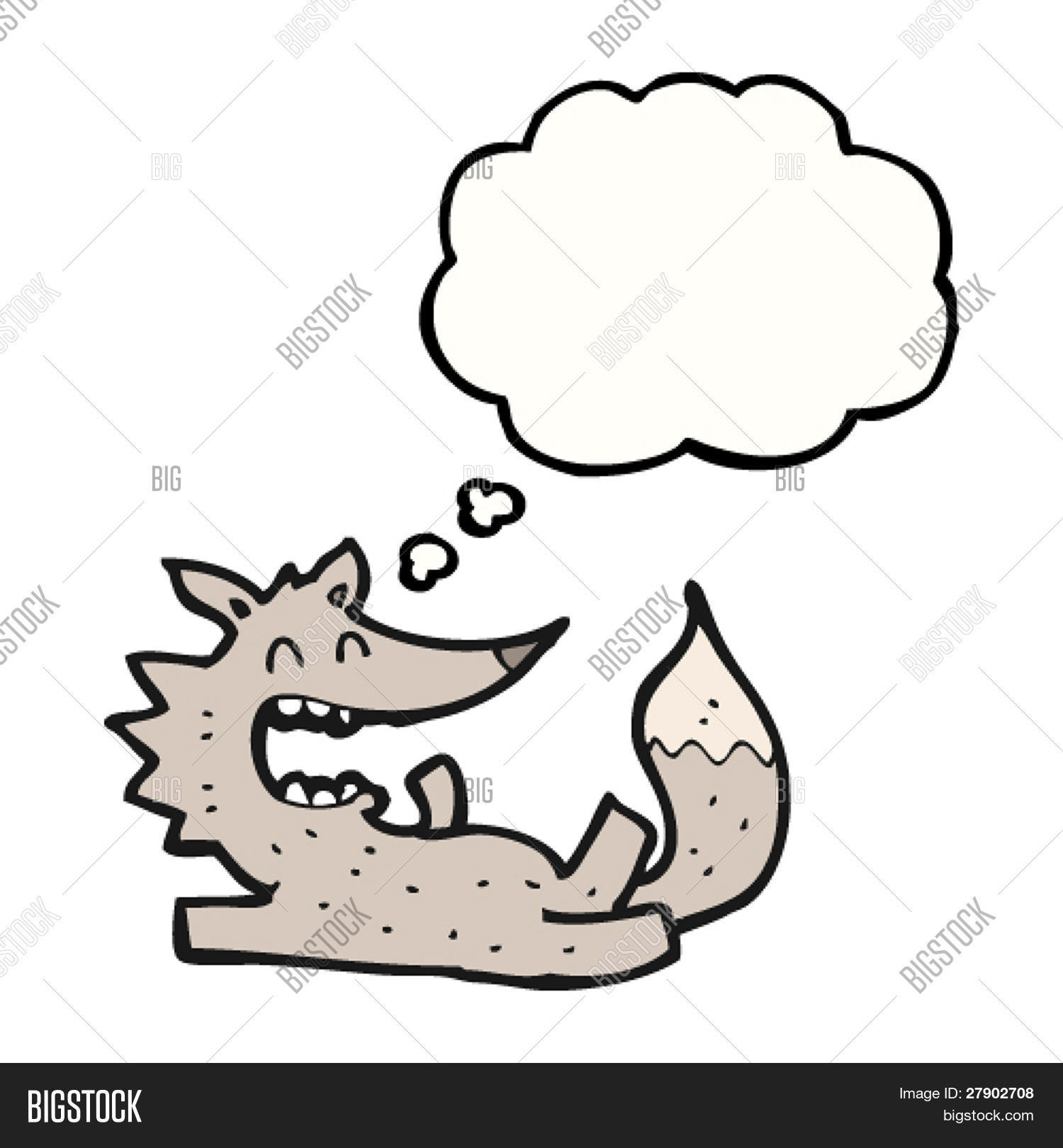 Little Wolf Falling Vector & Photo (Free Trial) | Bigstock