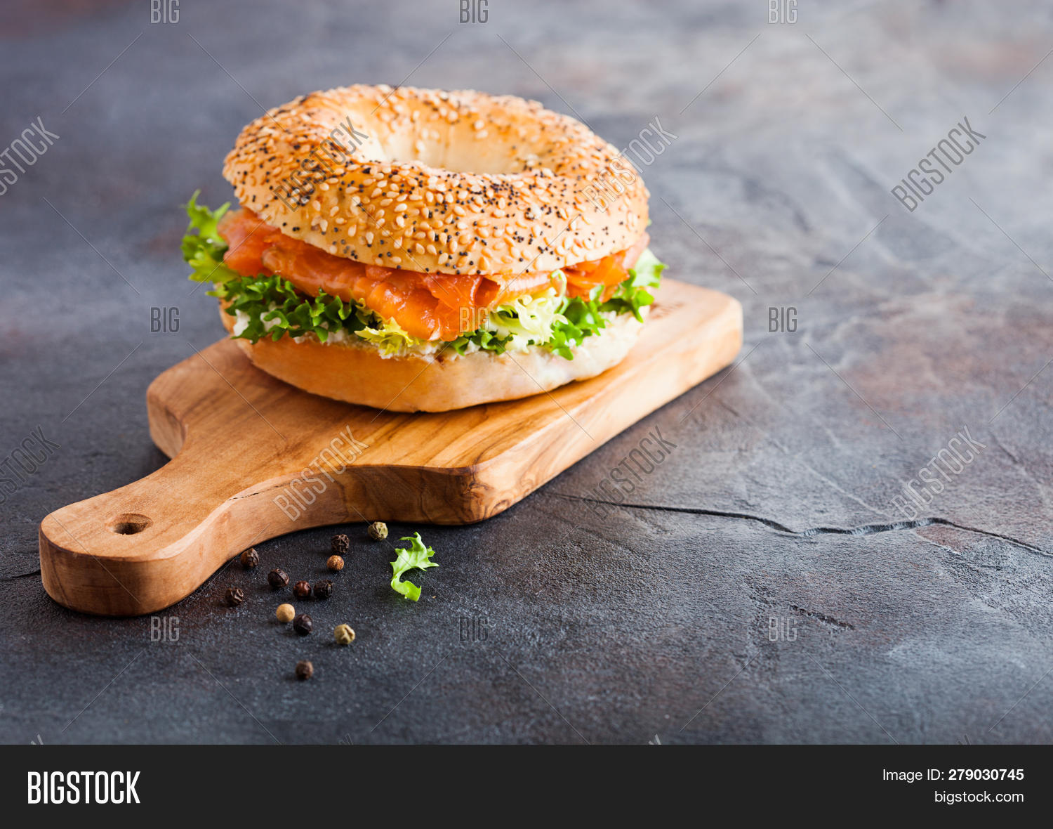 Fresh Healthy Bagel Image & Photo (Free Trial) | Bigstock