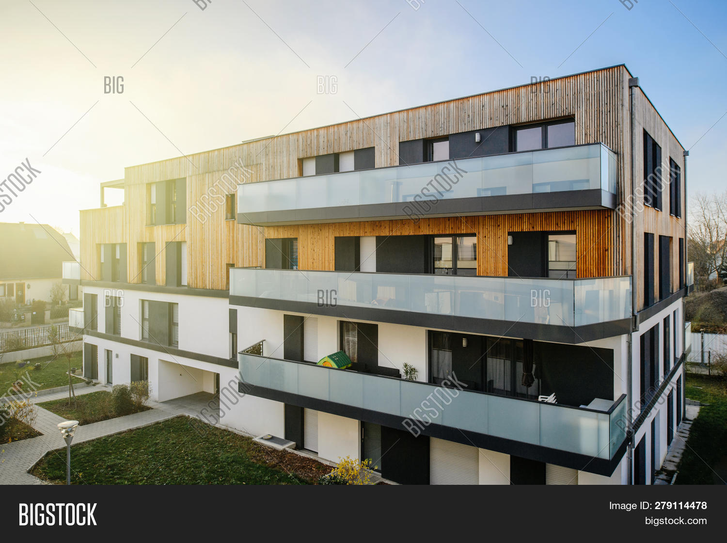 Modern Townhouses Image & Photo (Free Trial) | Bigstock