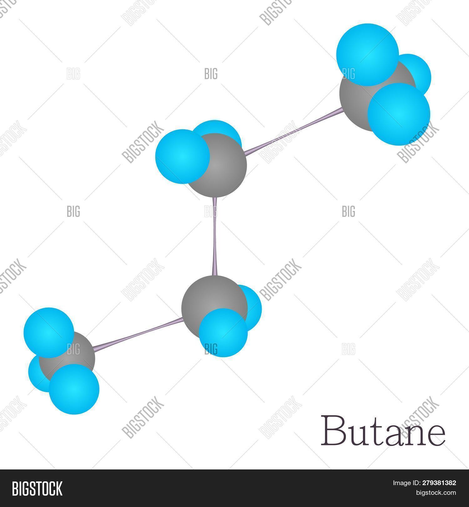 Imagen y foto Butane 3d Molecule (prueba gratis) | Bigstock