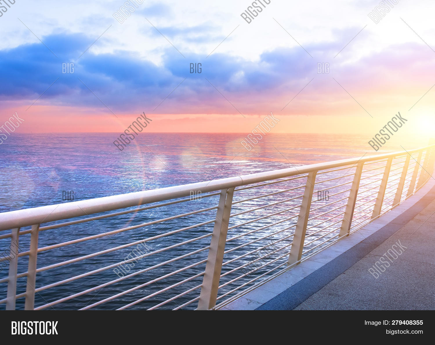 View Embankment Fence Image & Photo (Free Trial) | Bigstock