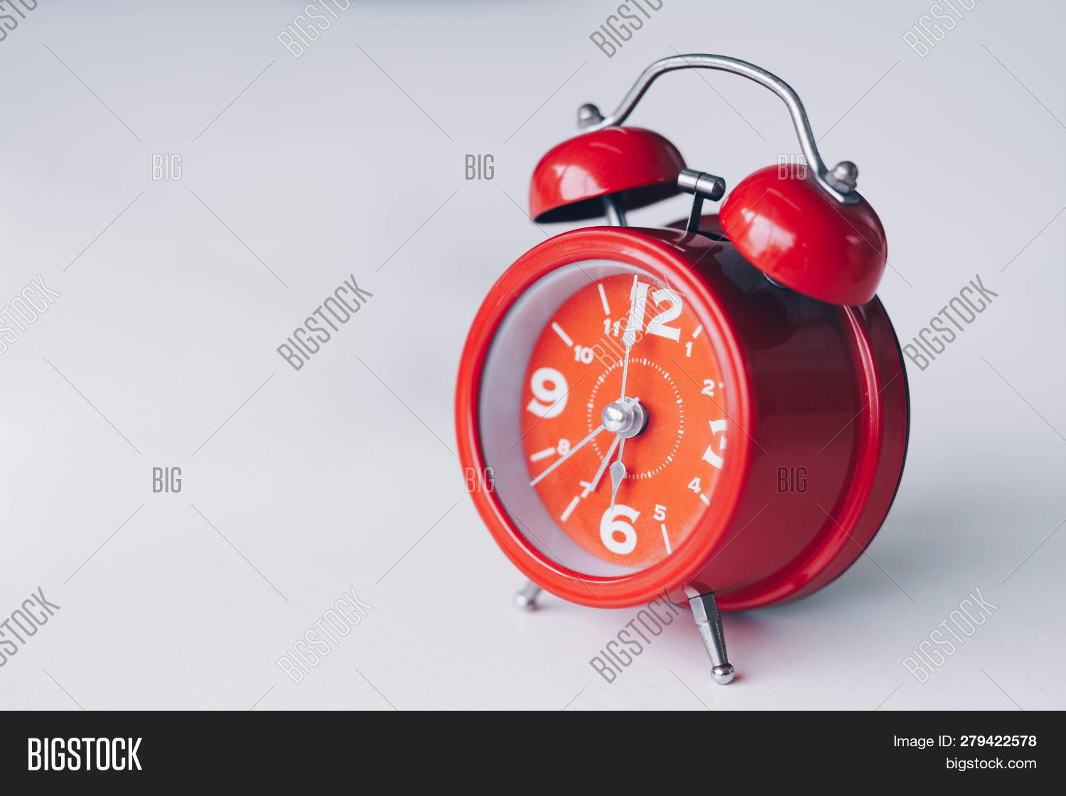 Red Alarm Clock On Image & Photo (Free Trial) | Bigstock