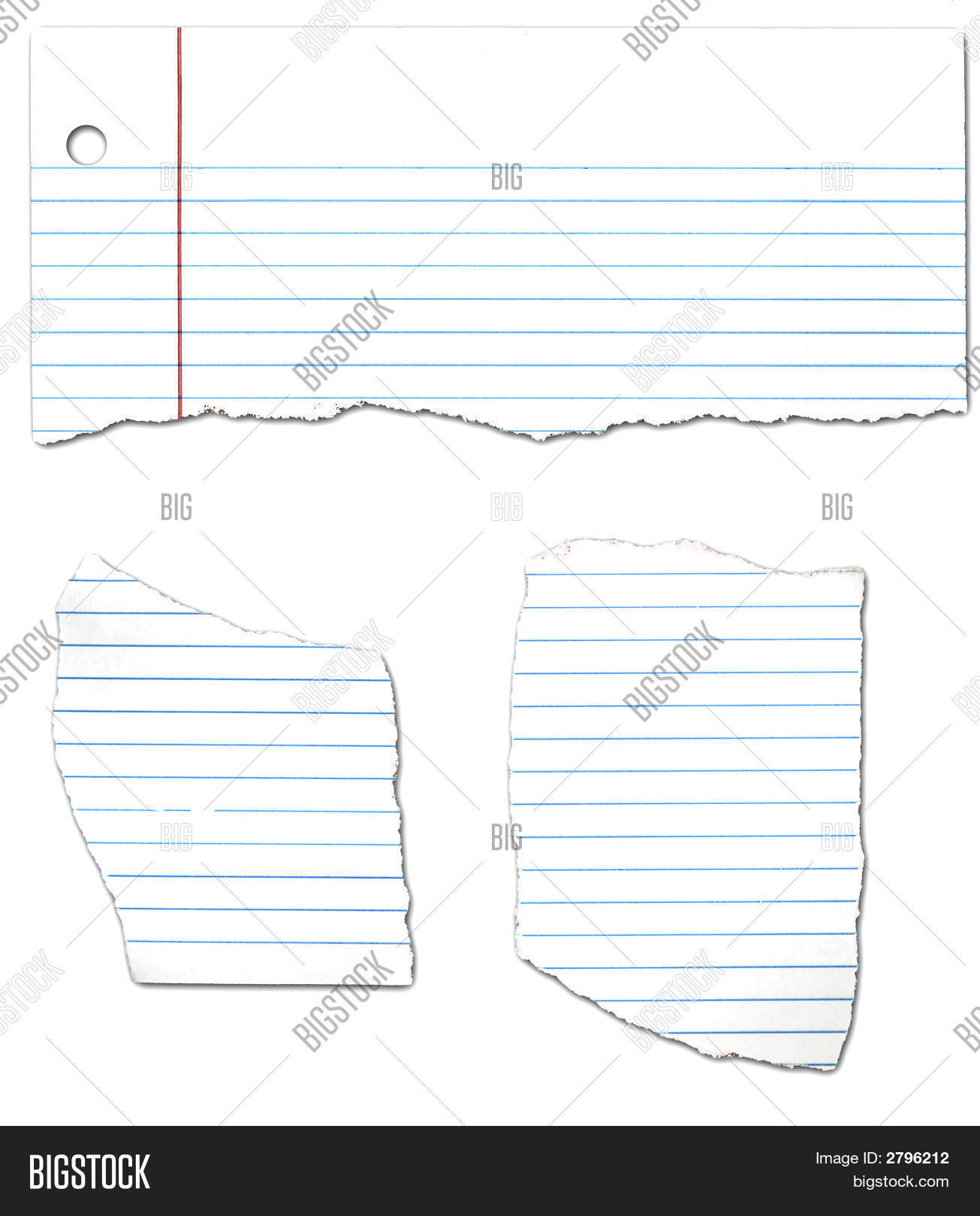 Ripped Looseleaf Paper Image & Photo (Free Trial) | Bigstock