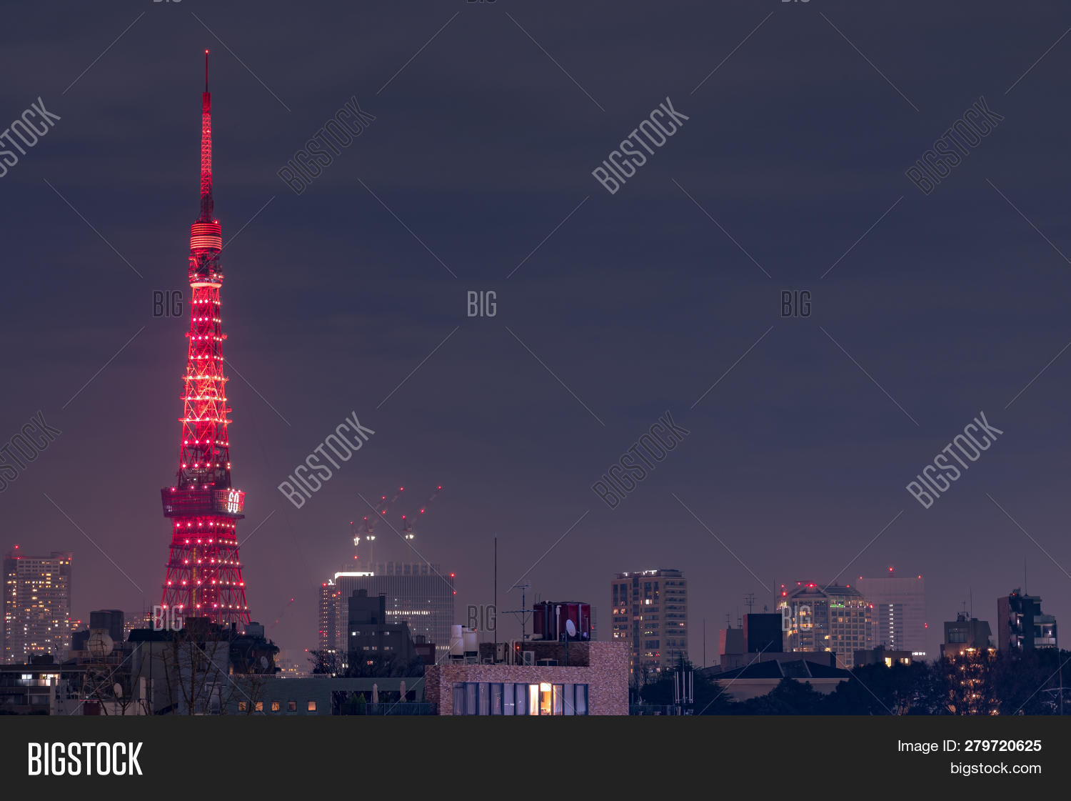 Night View Tokyo Tower Image & Photo (Free Trial) | Bigstock