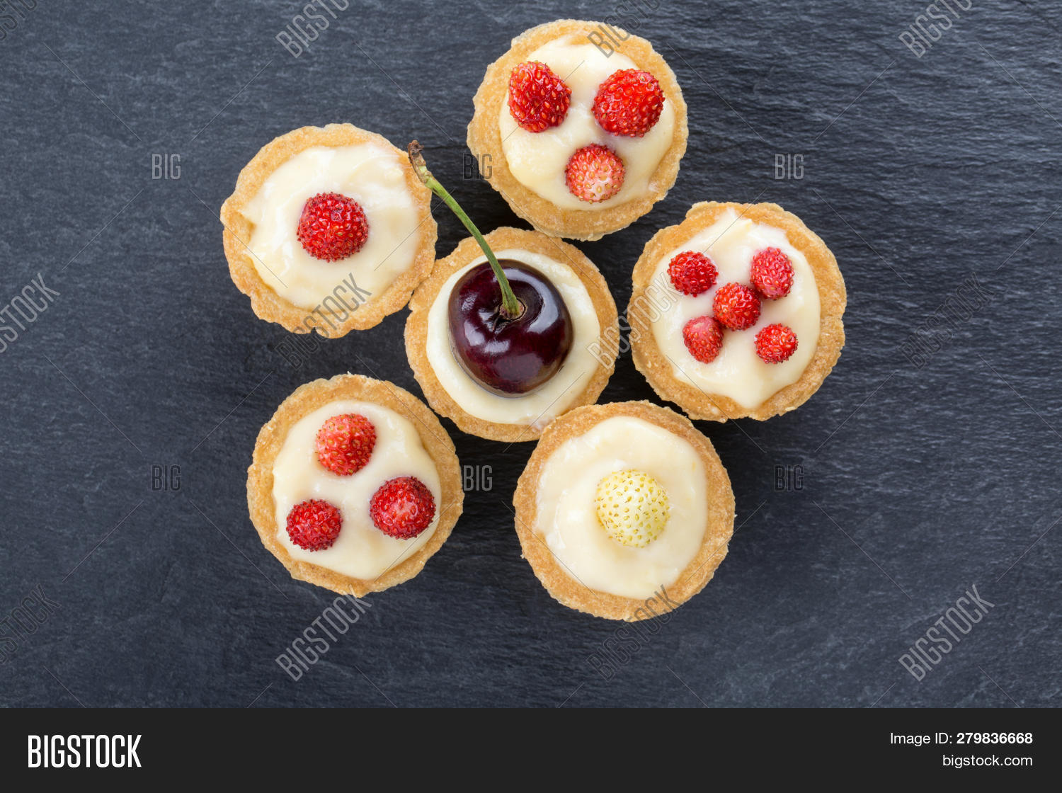Mini Tartlets Custard Image & Photo (Free Trial) | Bigstock
