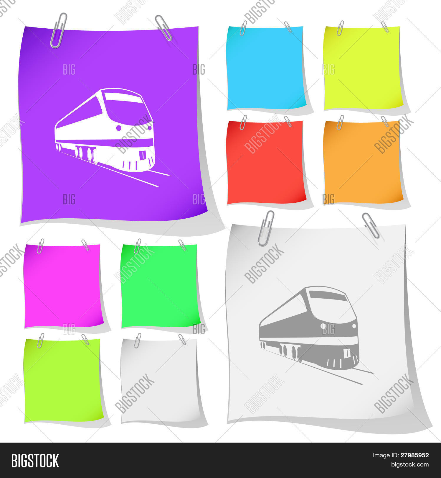 Train. Vector Note Vector & Photo (Free Trial) | Bigstock