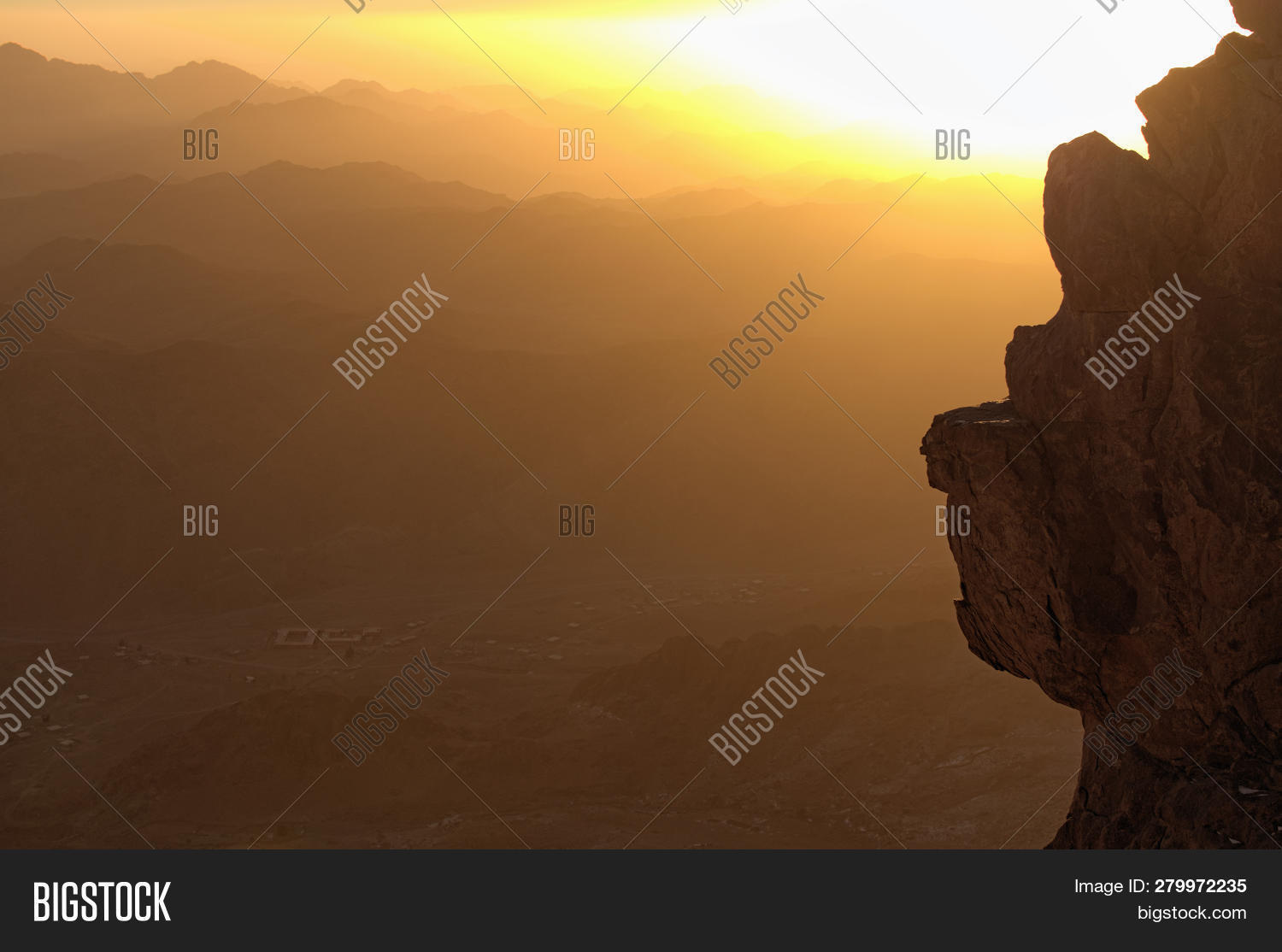 Sun Rises Behind Rock Image & Photo (Free Trial) | Bigstock