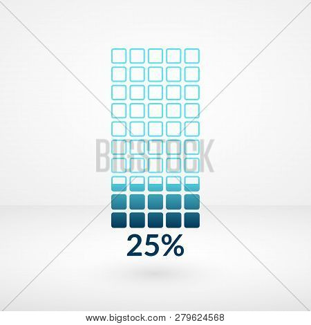 25 Percent Square Vector & Photo (Free Trial) | Bigstock