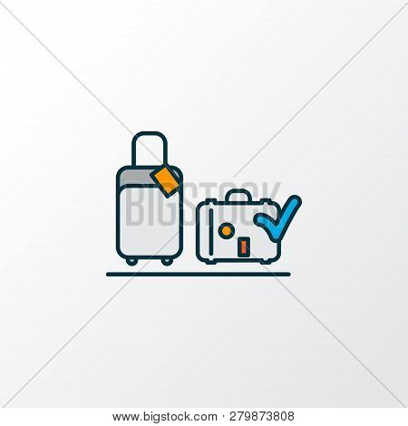 Luggage Check Icon Vector & Photo (Free Trial) | Bigstock