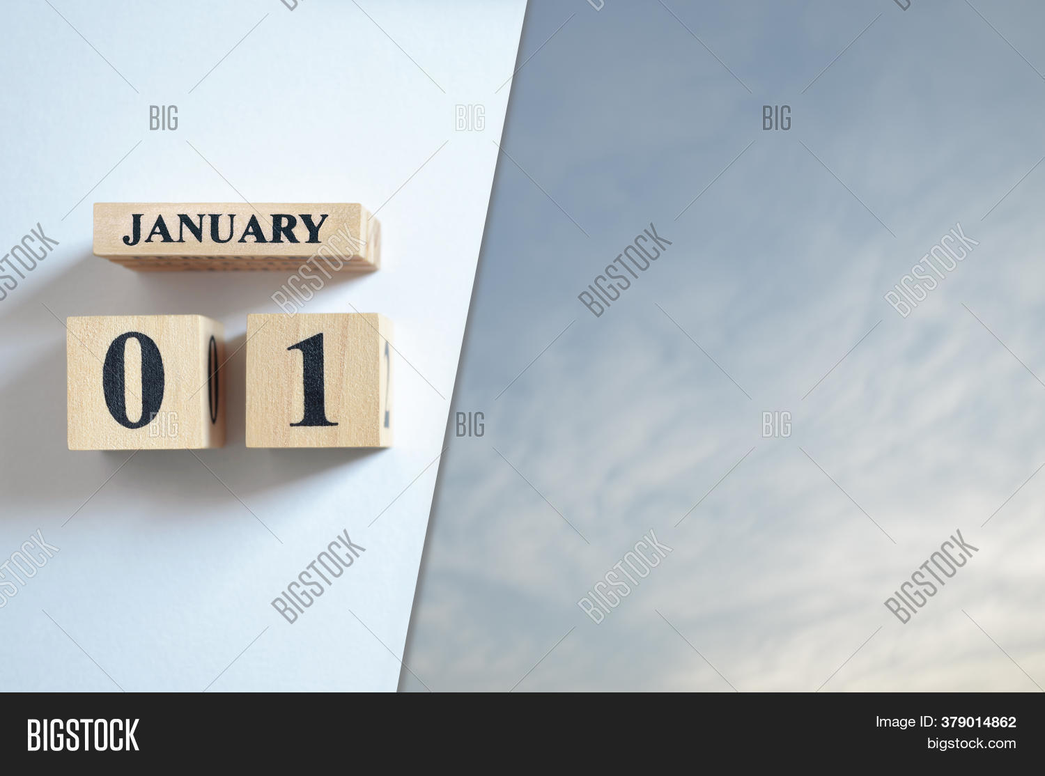 January 1, Blue Sky Image & Photo (Free Trial) | Bigstock