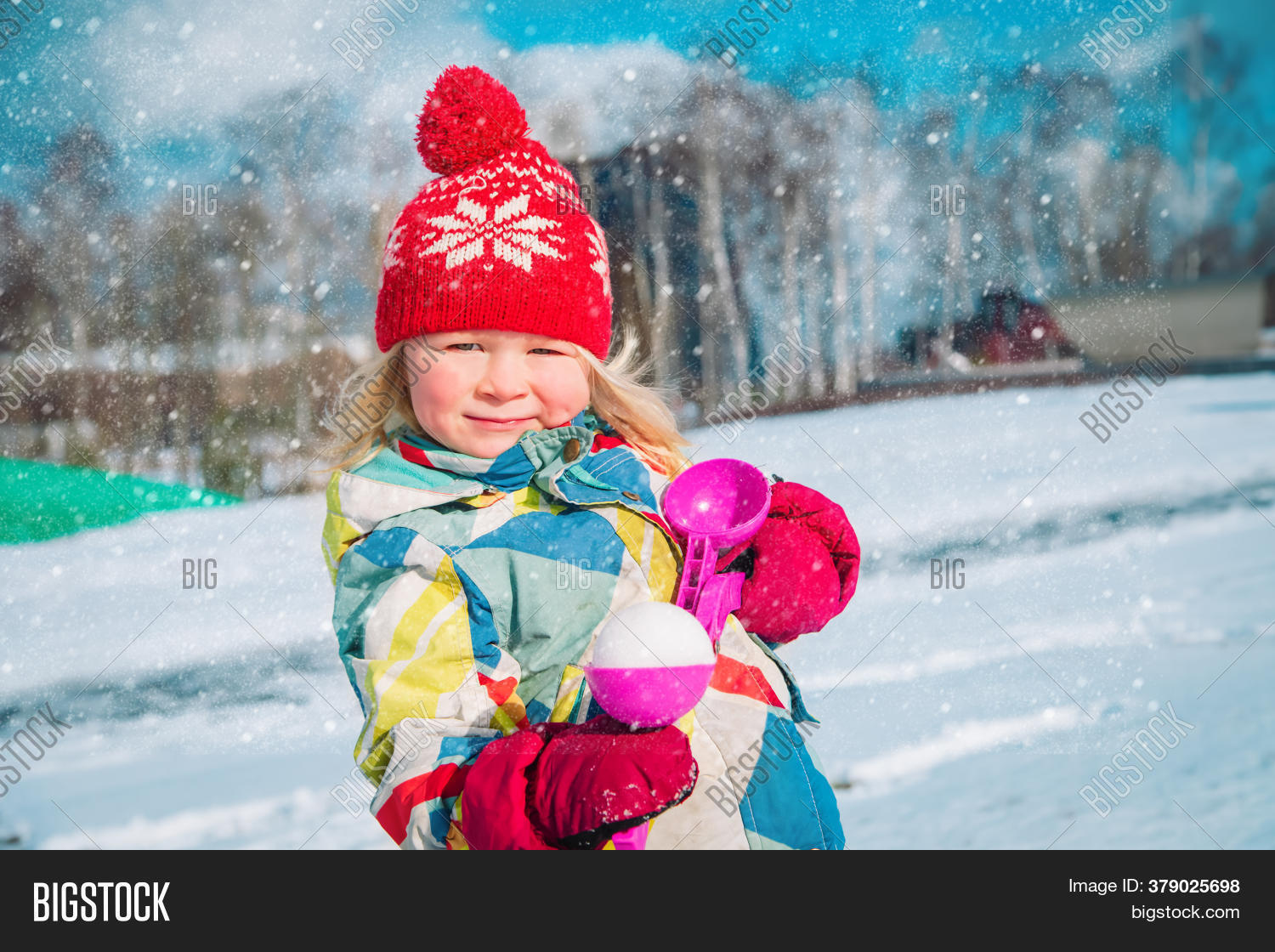 Little Girl Making Image & Photo (Free Trial) | Bigstock