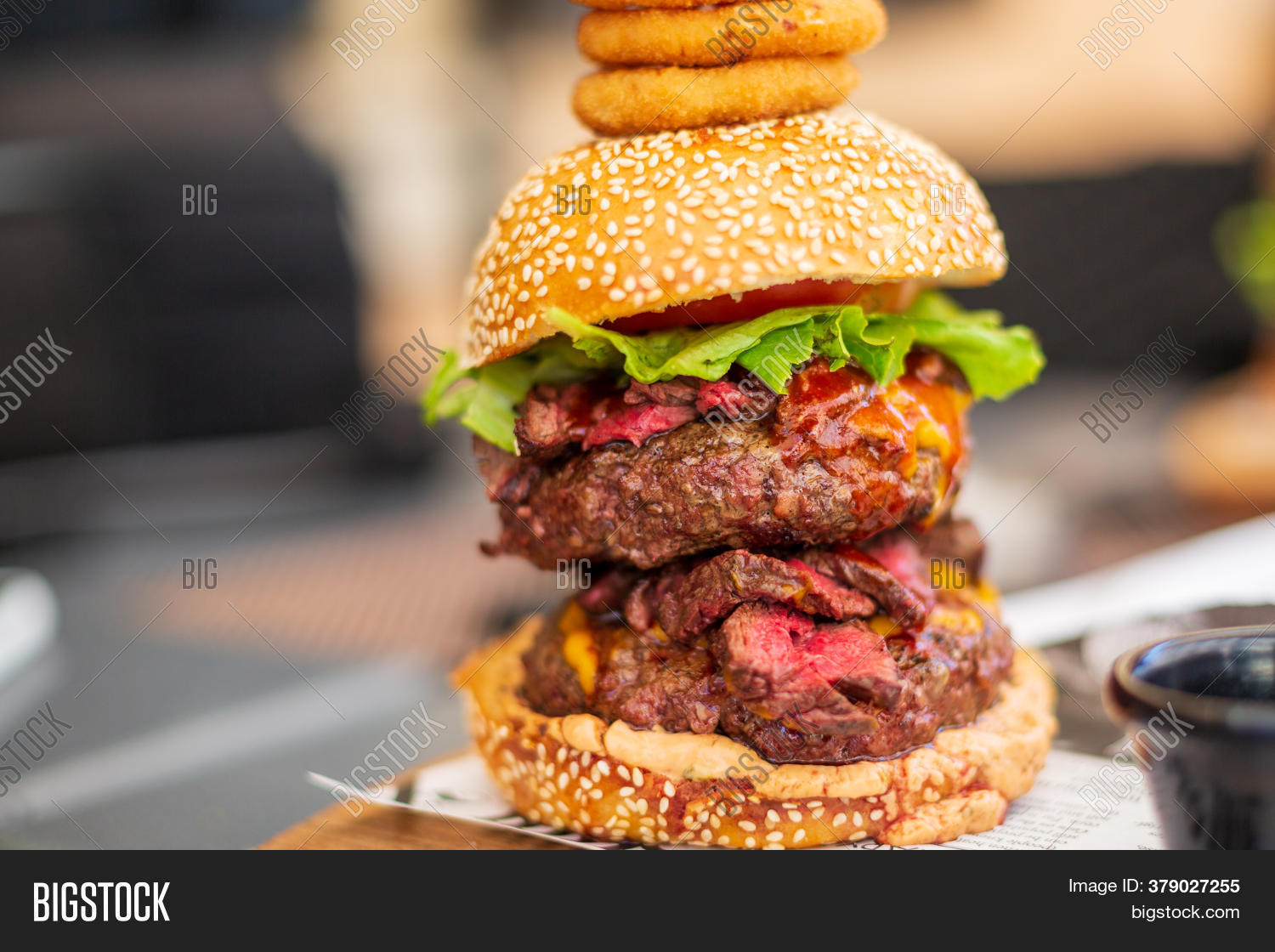 Double Steak Burger Image & Photo (Free Trial) | Bigstock