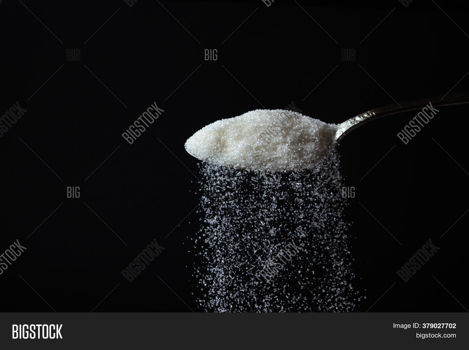 Sugar Poured Spoon On Image & Photo (Free Trial) | Bigstock