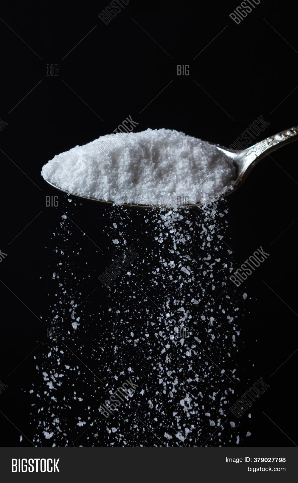 Salt Poured Spoon On Image & Photo (Free Trial) | Bigstock