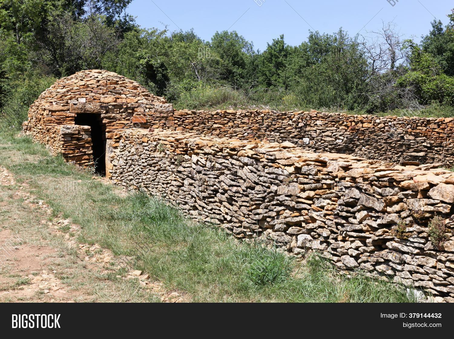 Old Typical Stone Hut Image & Photo (Free Trial) | Bigstock