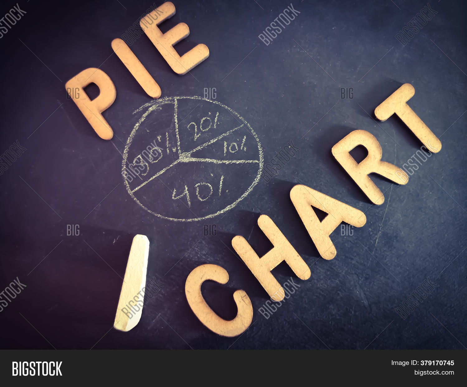 Pie Chart Diagram Word Image & Photo (Free Trial) | Bigstock