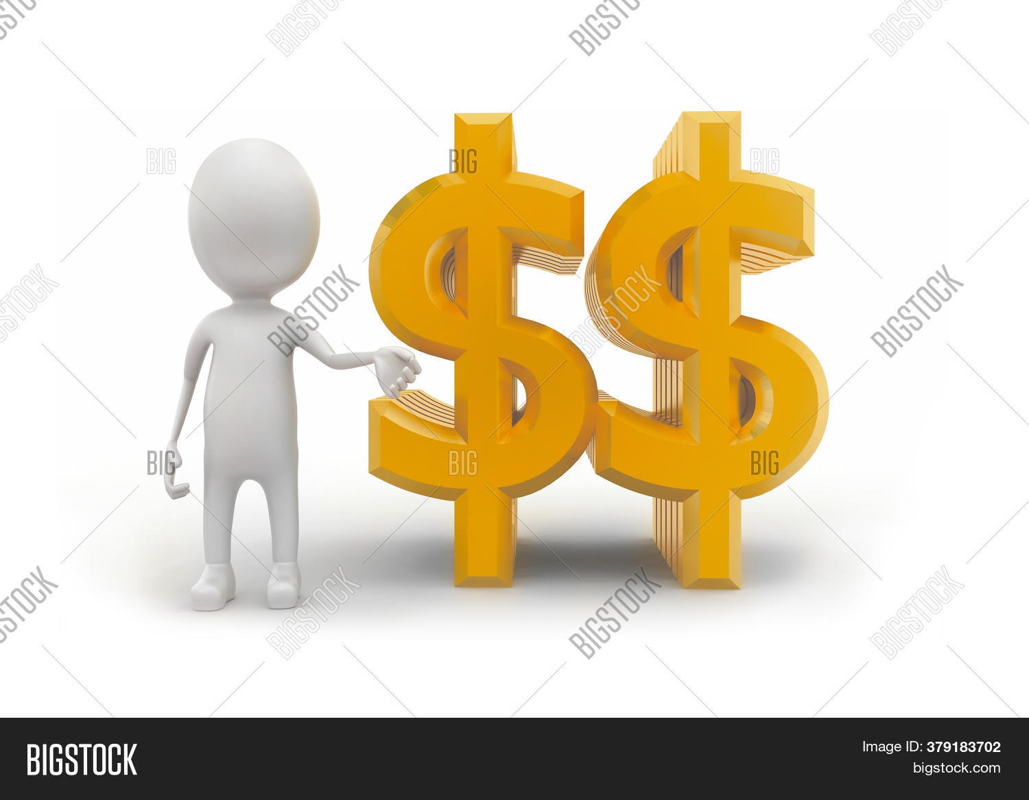 3D Man Presenting Image & Photo (Free Trial) | Bigstock