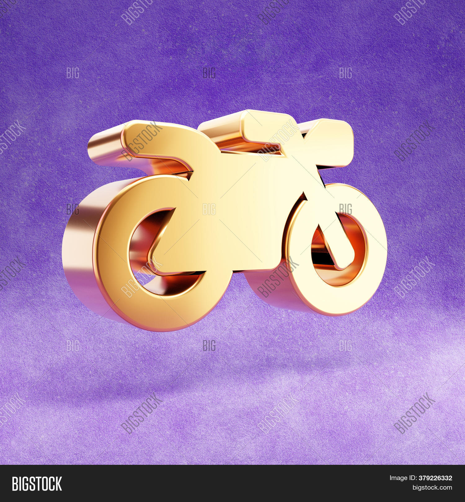 Motorcycle Icon. Gold Image & Photo (Free Trial) | Bigstock