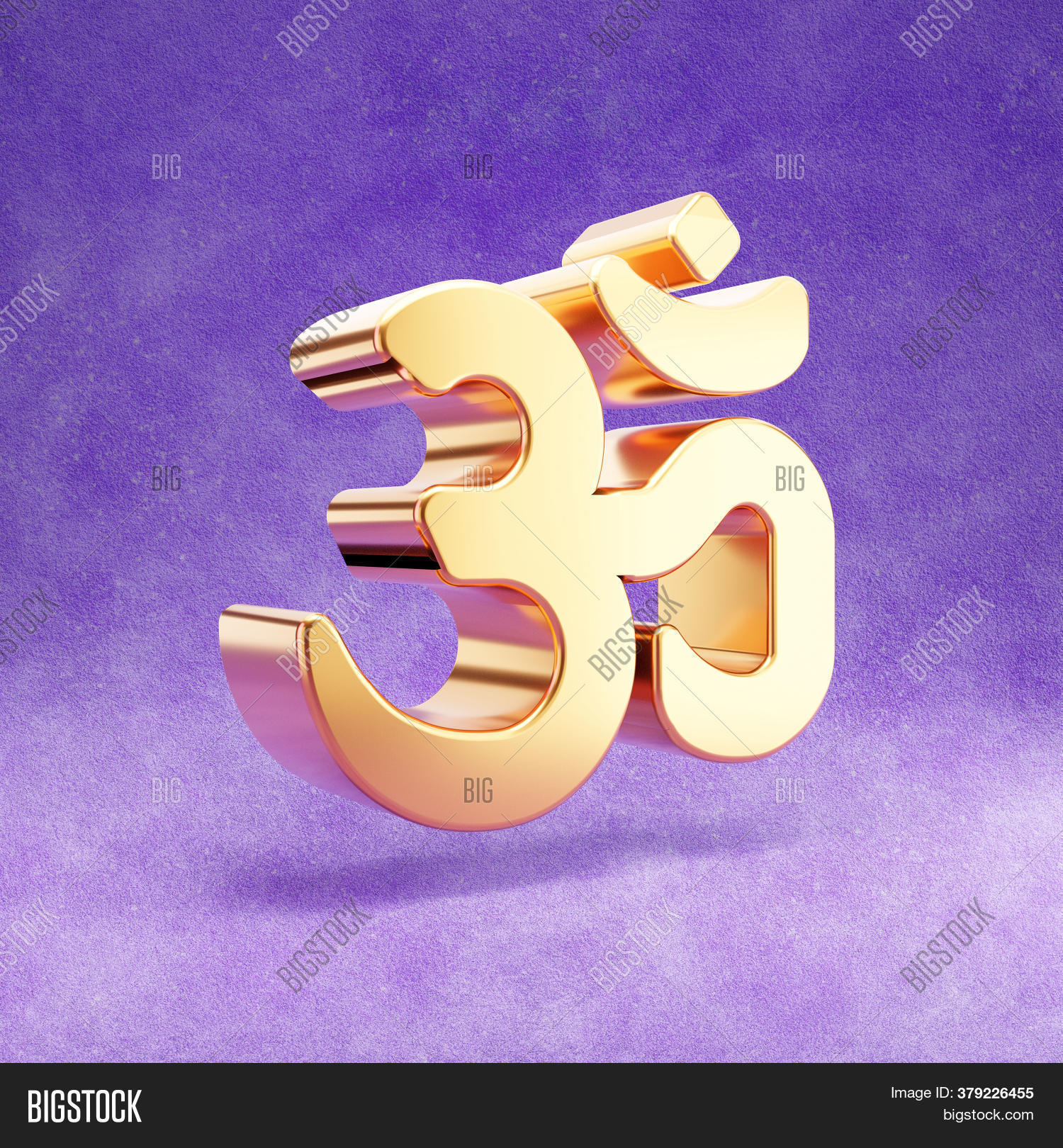 Om Icon. Gold Glossy Image & Photo (Free Trial) | Bigstock