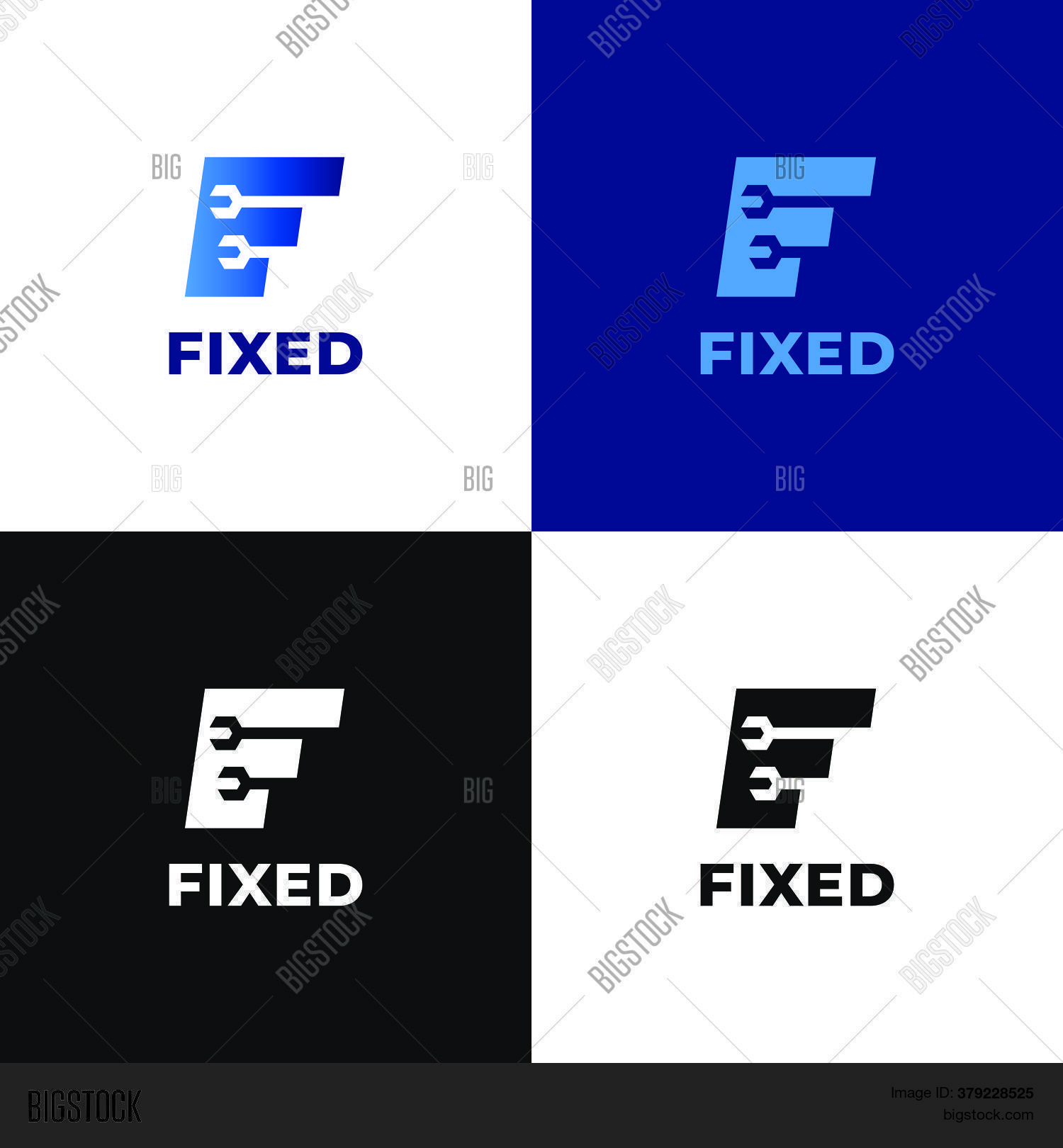 Logo Formed Letter F Vector & Photo (Free Trial) | Bigstock