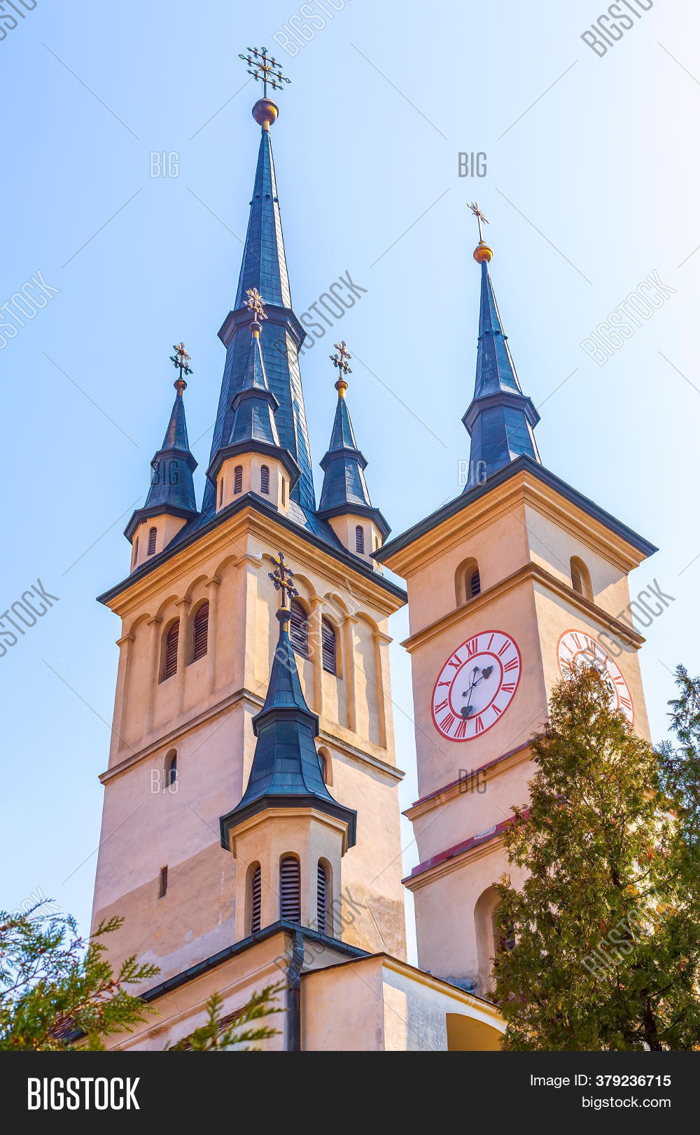 Brasov, Romania Clock Image & Photo (Free Trial) | Bigstock