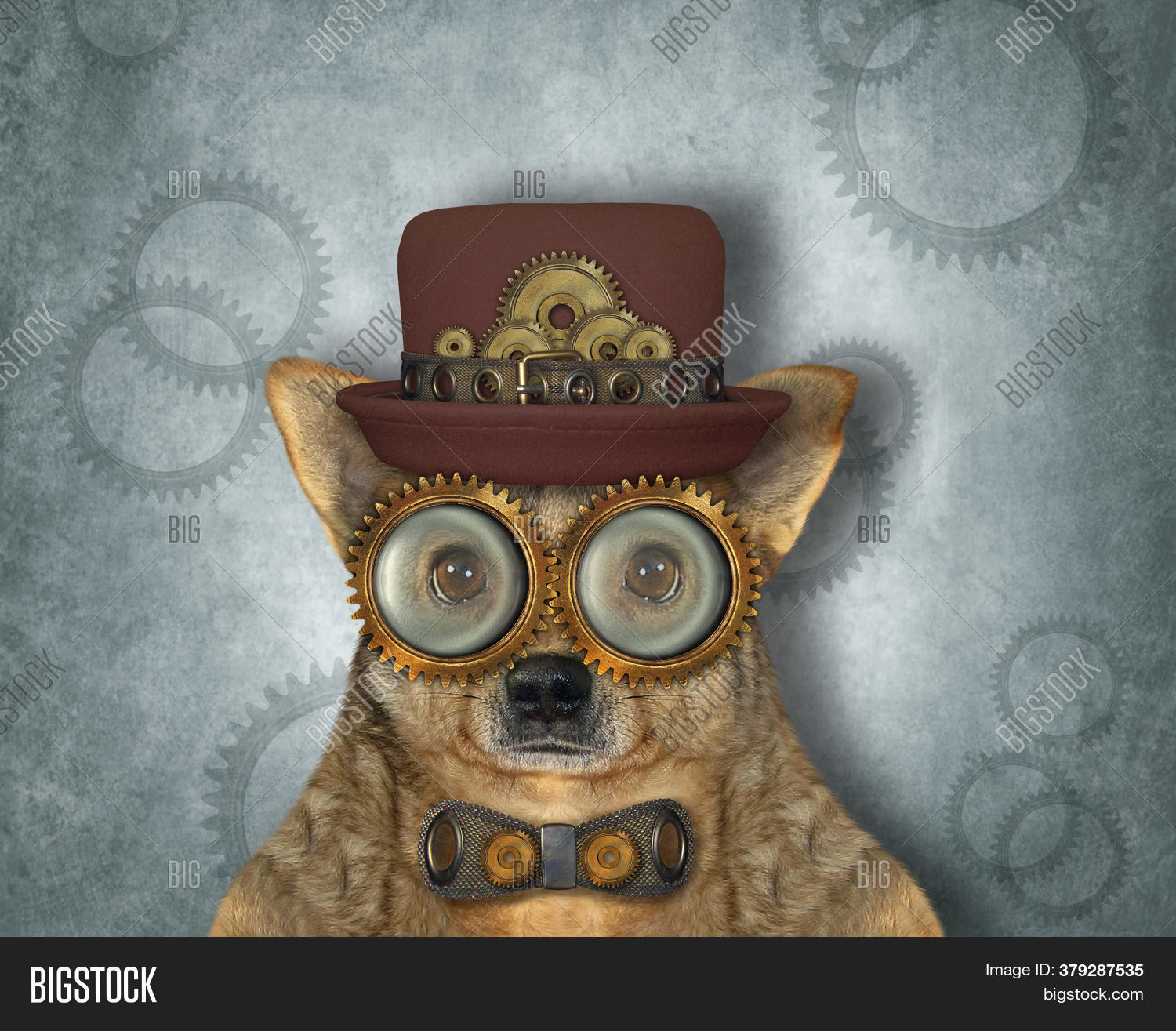 Beige Steampunk Dog Image & Photo (Free Trial) | Bigstock