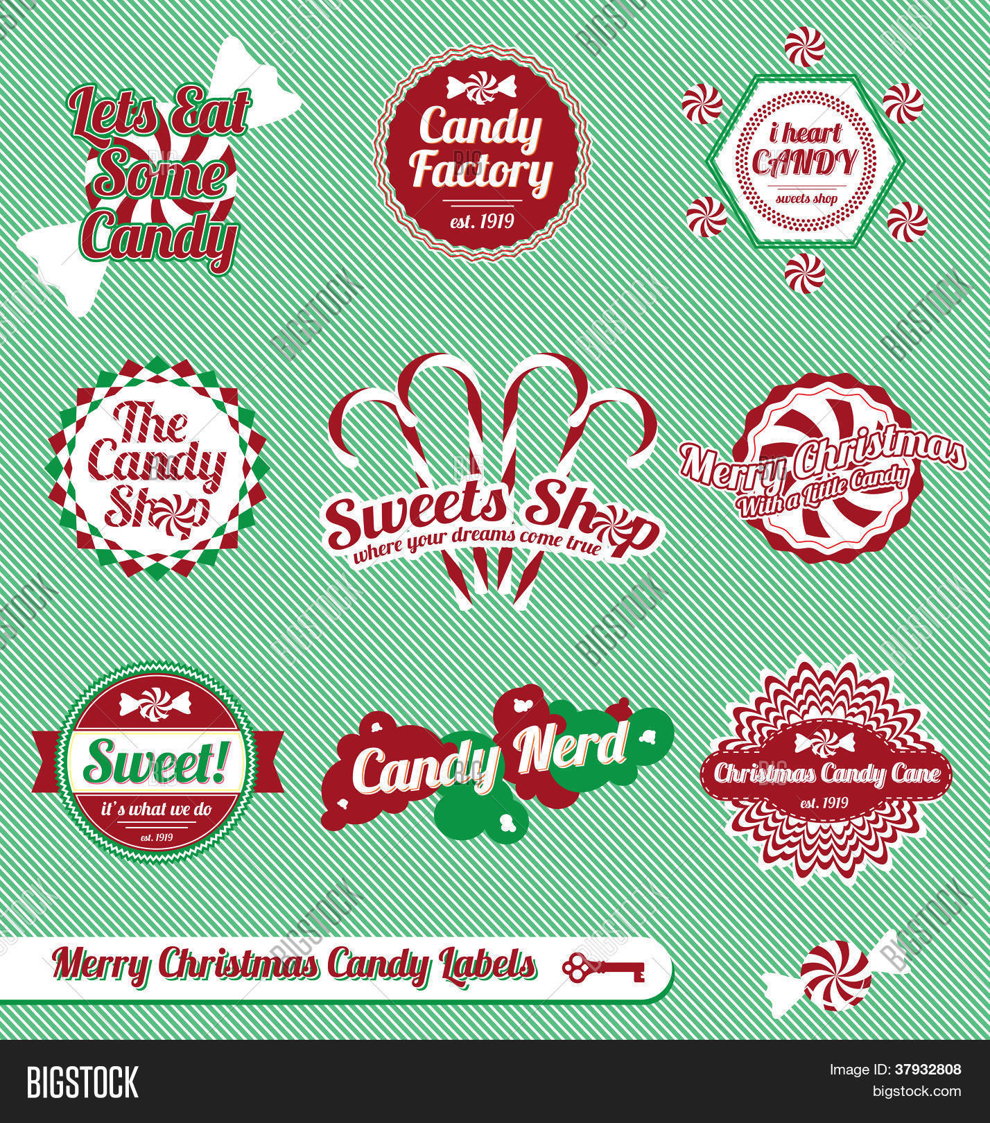 Christmas Candy Vector & Photo (Free Trial) | Bigstock
