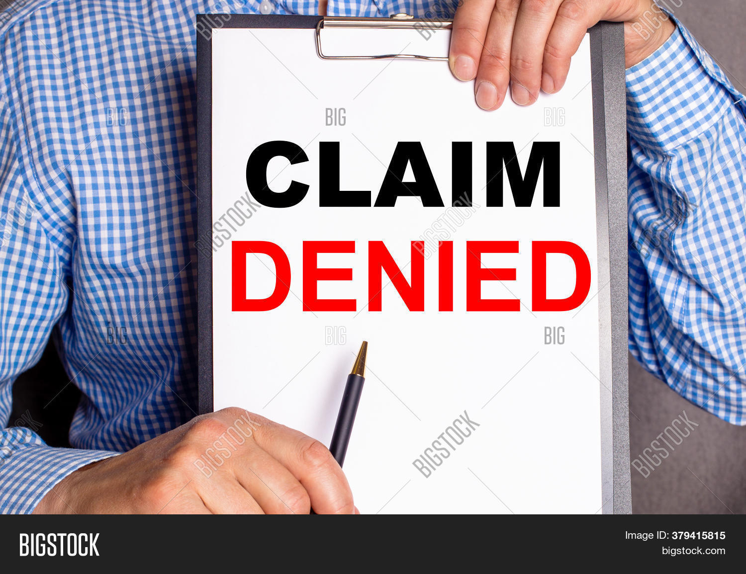 Claim Denied Written Image & Photo (Free Trial) | Bigstock