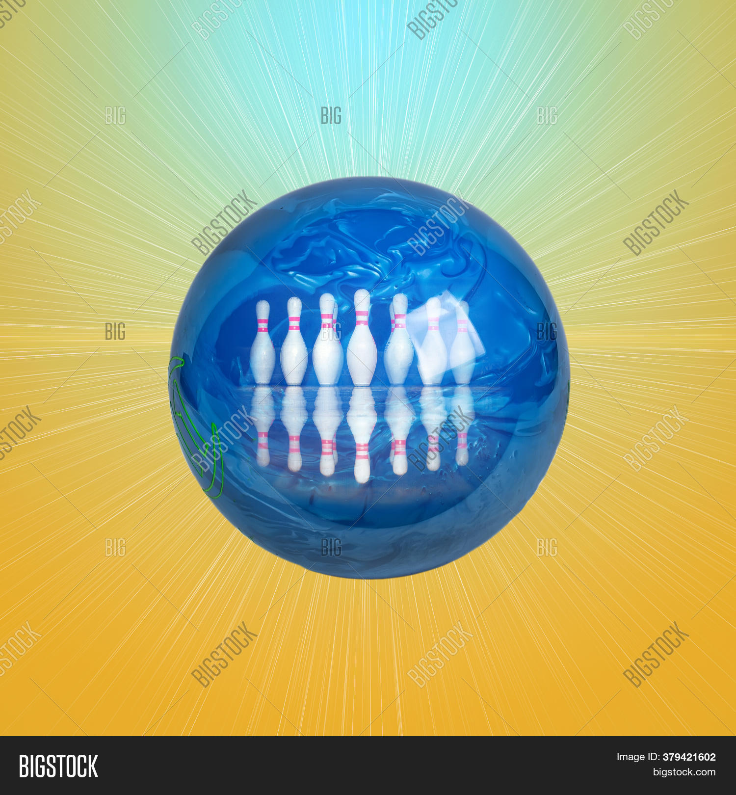 Game Bowling. Blue Image & Photo (Free Trial) | Bigstock