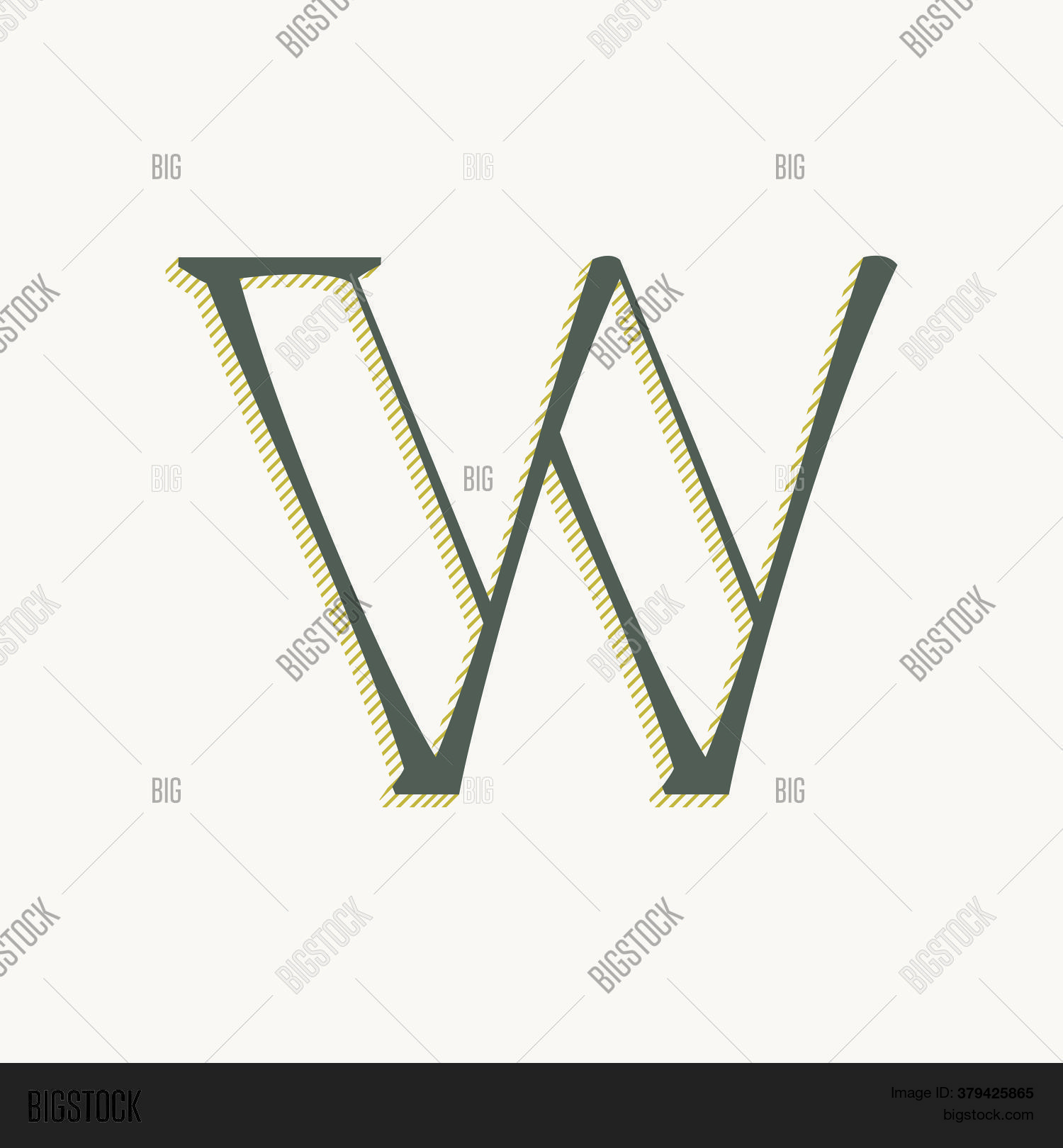 Elegant W Letter Vector & Photo (Free Trial) | Bigstock