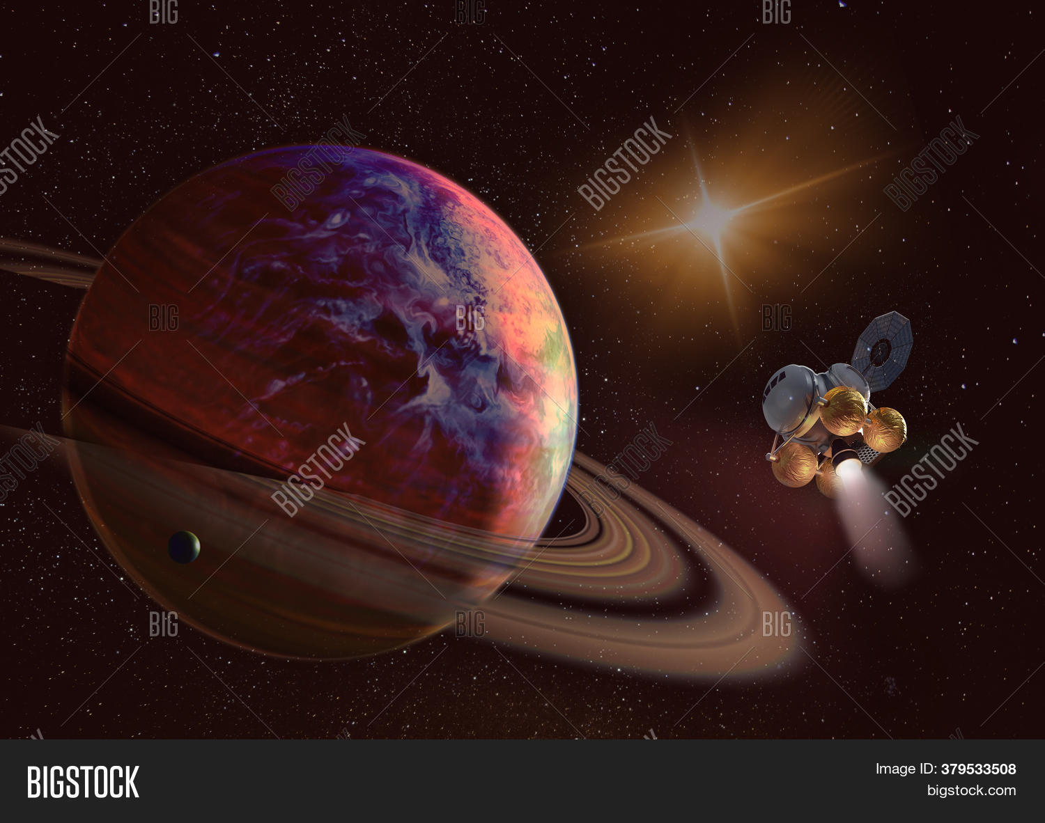 Spaceship On Orbit Image & Photo (Free Trial) | Bigstock