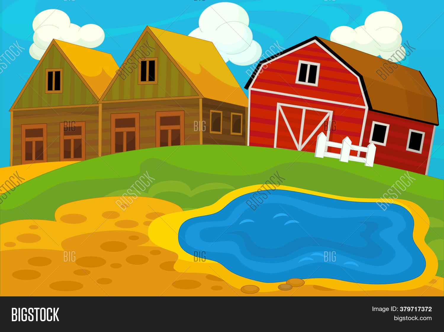 Cartoon Ranch Farm Image & Photo (Free Trial) | Bigstock