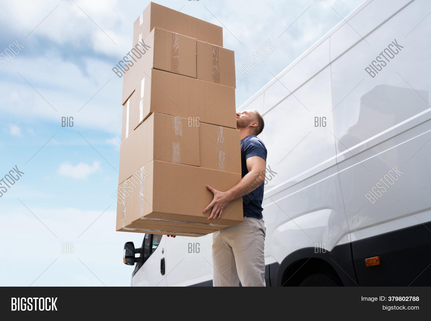 Movers Carrying Heavy Image & Photo (Free Trial) | Bigstock