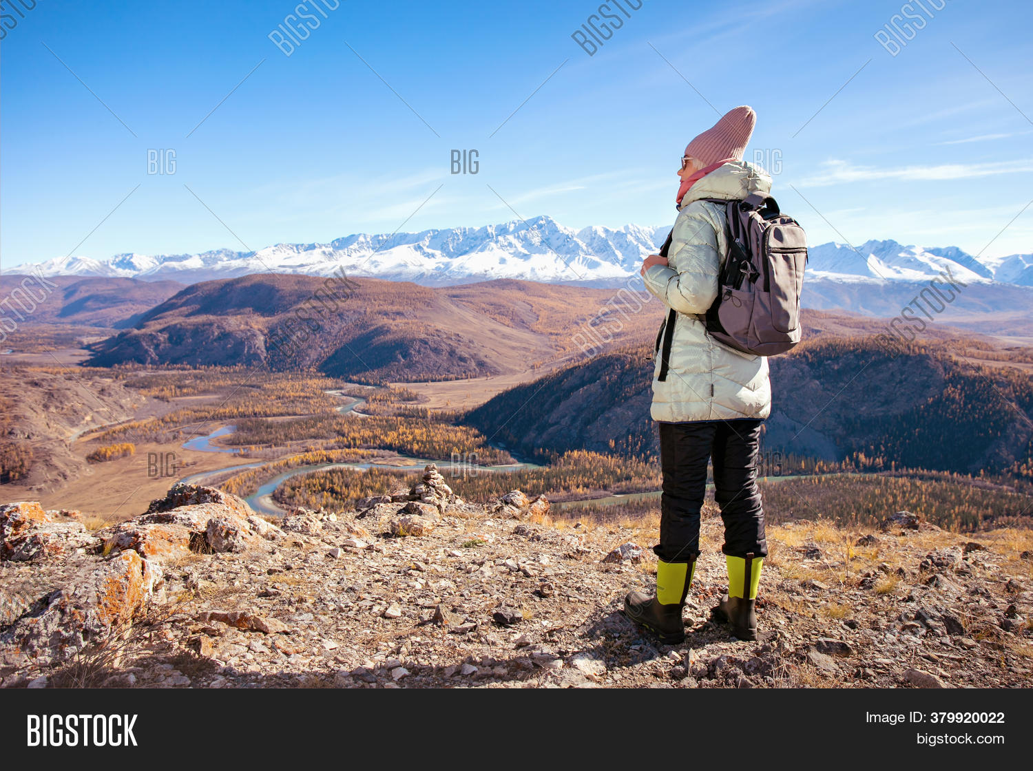 Hiking Woman Backpack Image & Photo (Free Trial) | Bigstock