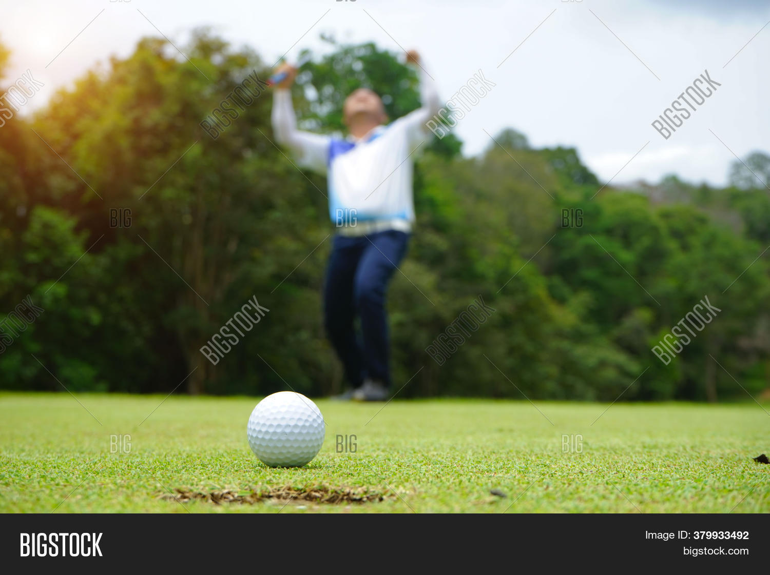 Blurred Golf Player Image & Photo (Free Trial) | Bigstock