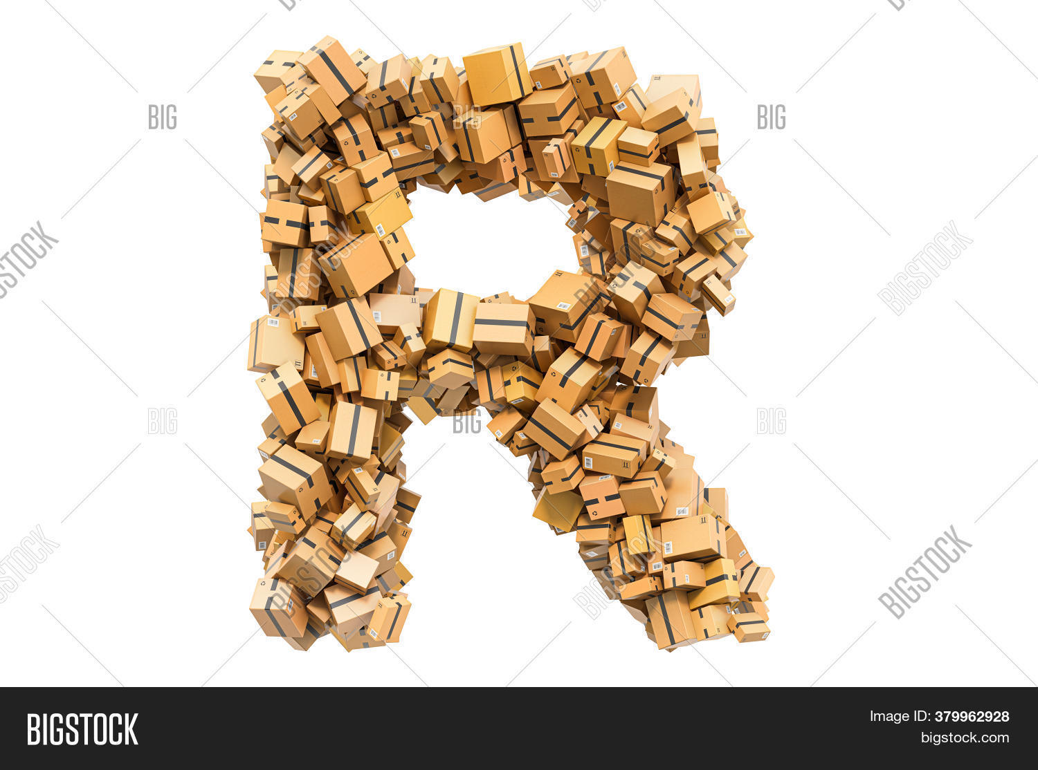 Letter R Cardboard Image & Photo (Free Trial) | Bigstock