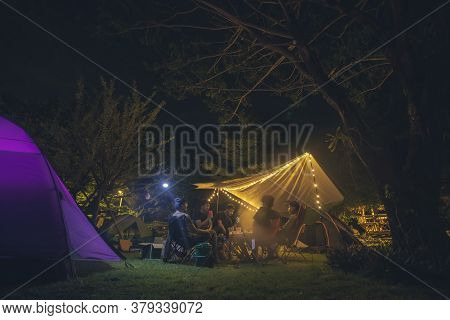 Camping Tent Night Image & Photo (Free Trial) | Bigstock