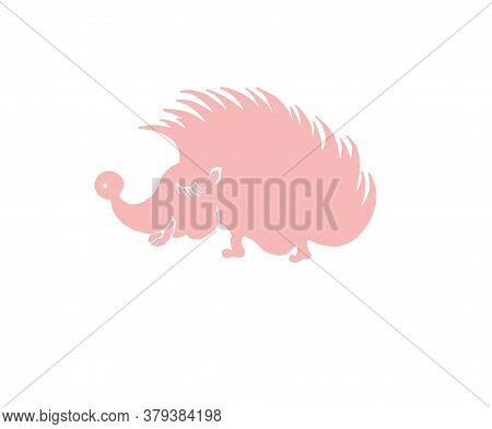 Pink Hedgehog On Vector & Photo (Free Trial) | Bigstock