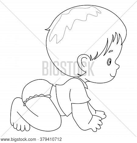 Baby Crawling Drawing