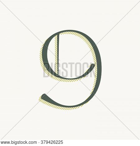 Elegant Number Nine Vector & Photo (Free Trial) | Bigstock