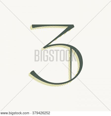 Elegant Number Three Vector & Photo (Free Trial) | Bigstock