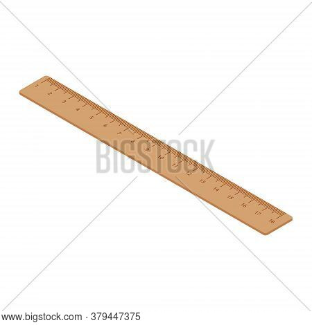 Retro Wooden Ruler Vector & Photo (Free Trial) | Bigstock