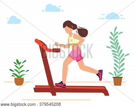 Cartoon Girl Treadmill Images, Illustrations & Vectors (Free) - Bigstock