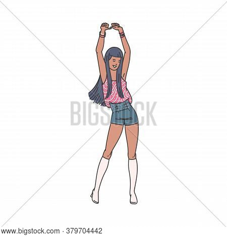 Cartoon Girl Dancing Vector & Photo (Free Trial) | Bigstock