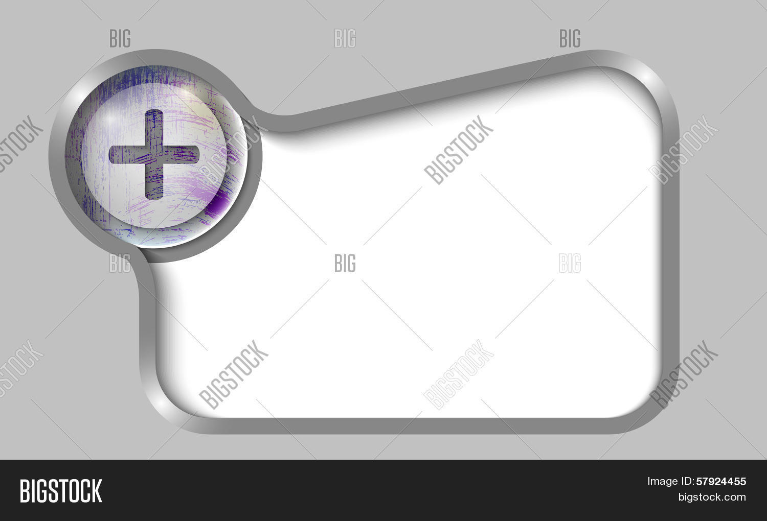 Silver Text Box Any Vector & Photo (Free Trial) | Bigstock