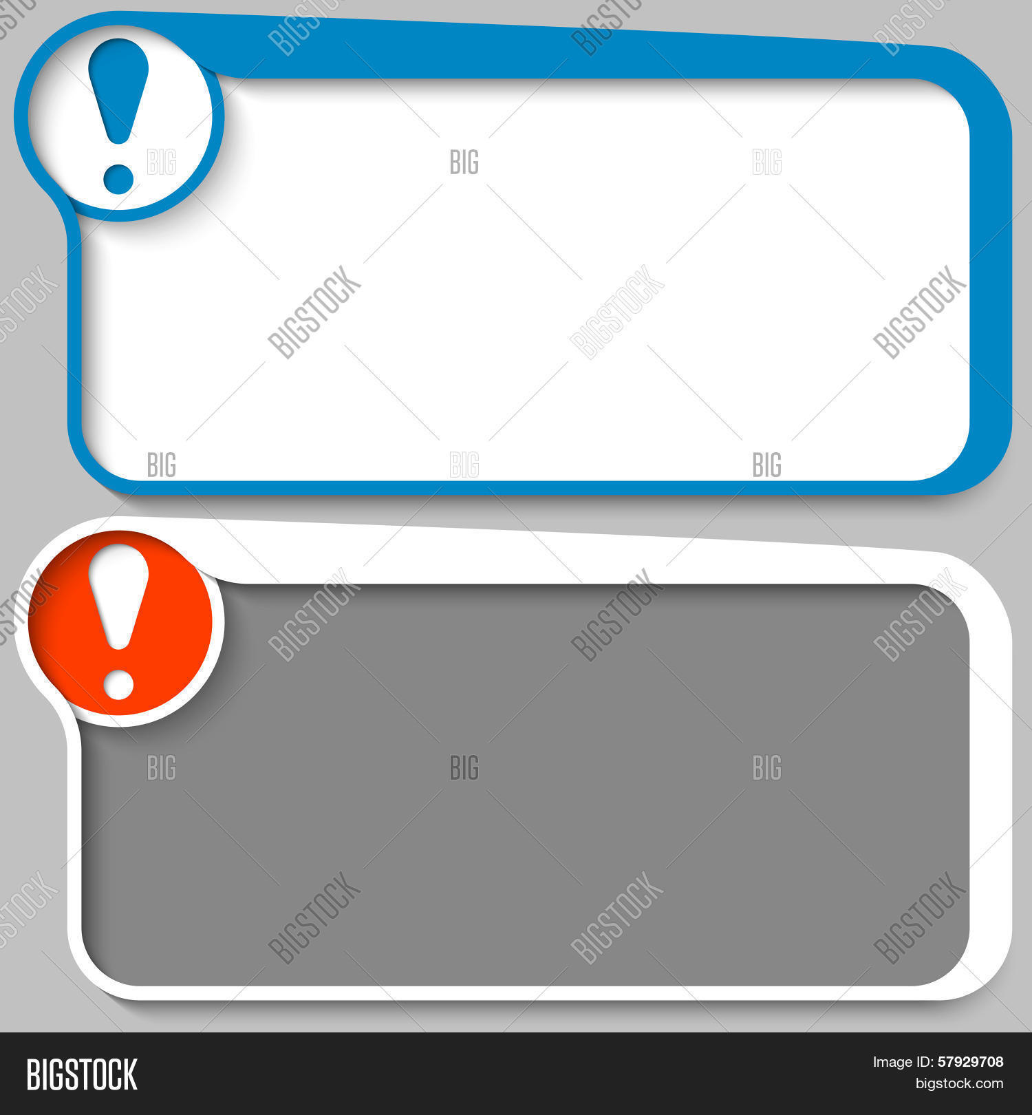 Two Vector Text Box Vector & Photo (Free Trial) | Bigstock