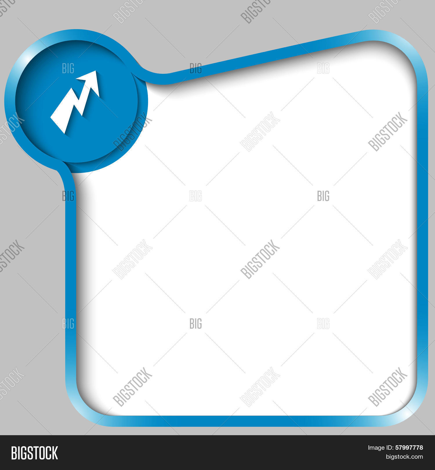 Blue Text Box Any Vector & Photo (Free Trial) | Bigstock