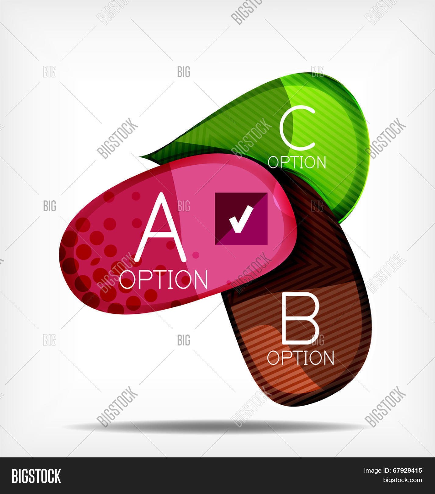 Option Infographic Vector & Photo (Free Trial) | Bigstock